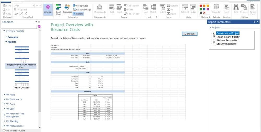 ConceptDraw PROJECT v11 | PAVIATH INTEGRATED SOLUTION